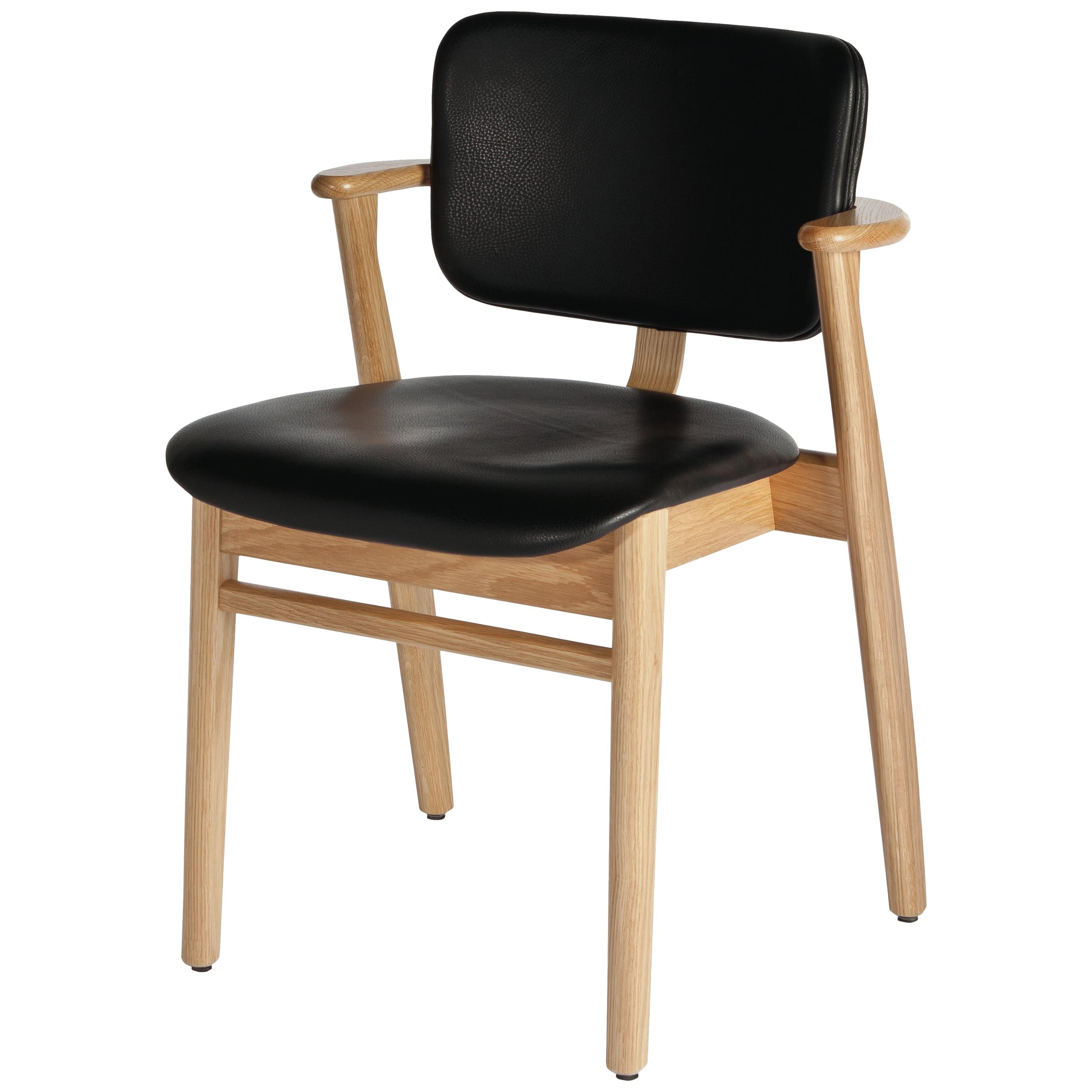 Ilmari Tapiovaara Domus Chair in Natural Oak and Leather for Artek For ...