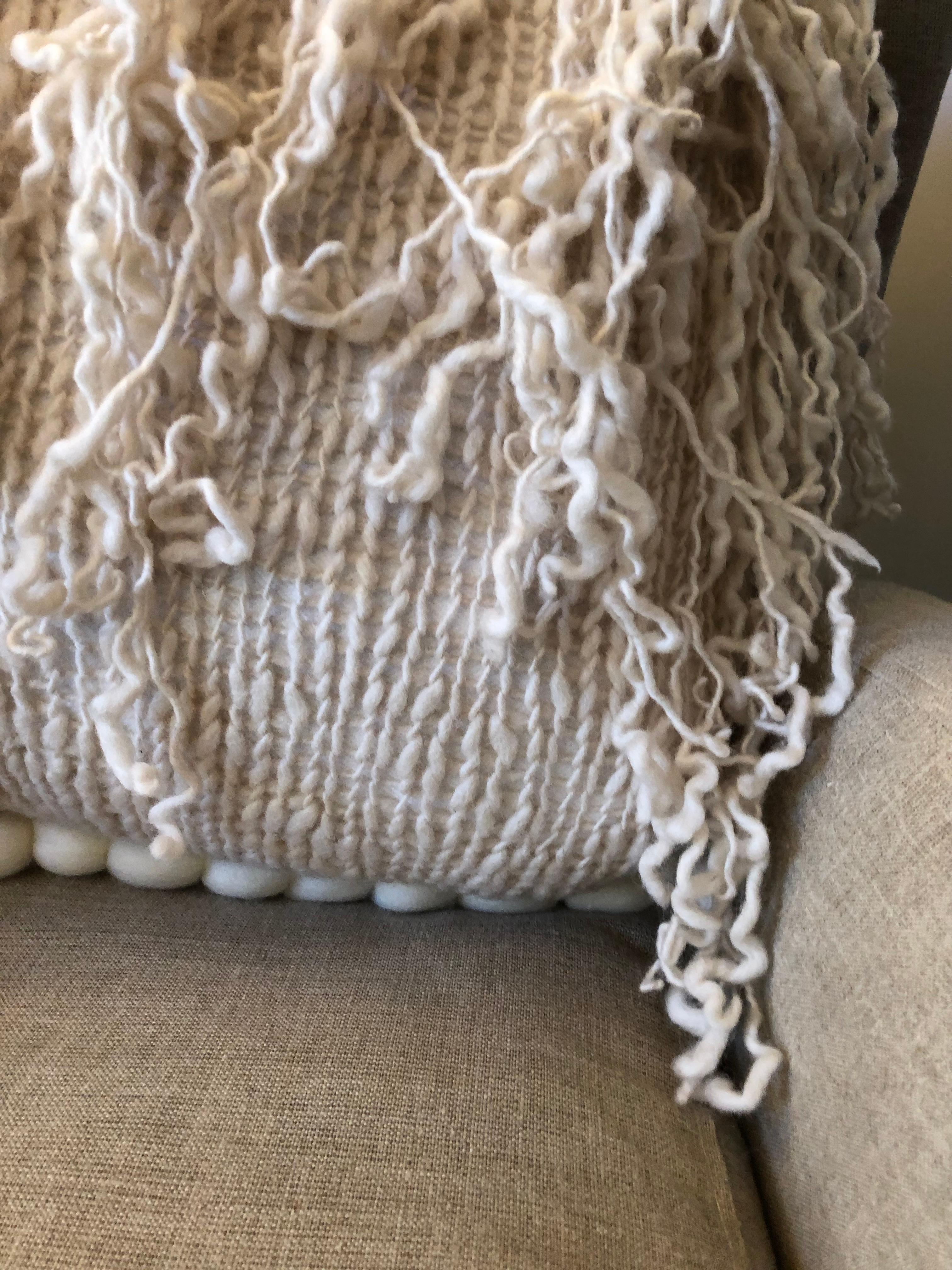 "Riccione" Merino Wool Pillow at 1stDibs
