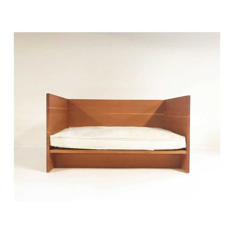 Donald Judd Daybed Sofa with Custom Brazilian Cowhide Mattress at 1stDibs