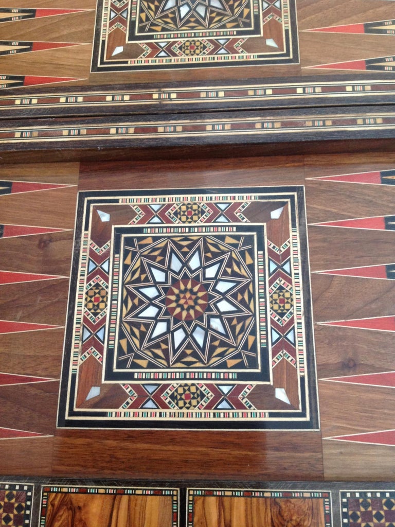Moroccan Folding Game Table at 1stDibs