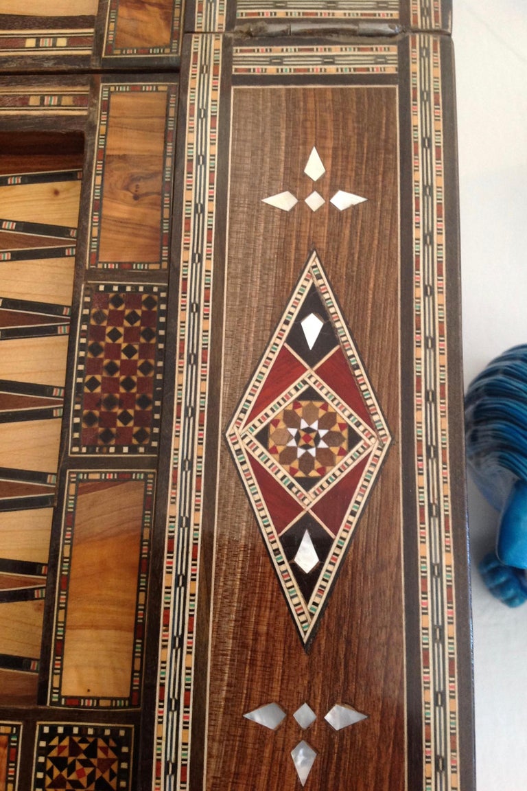 Moroccan Folding Game Table at 1stDibs