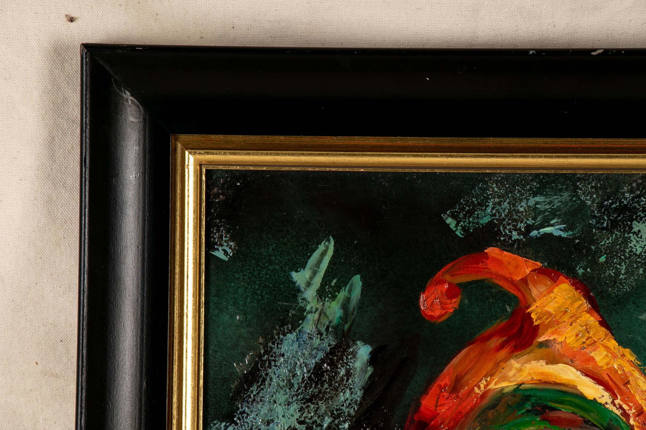 Louis Spiegel, Oil on Masonite, Bust Portrait of a Sad Clown For Sale ...