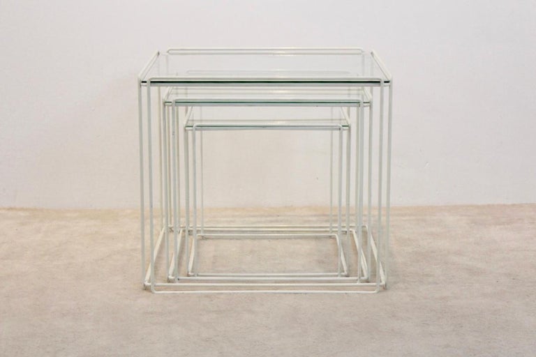 Graphical Isocele Nesting Tables by Max Sauze for Atrow, 1970s For Sale ...