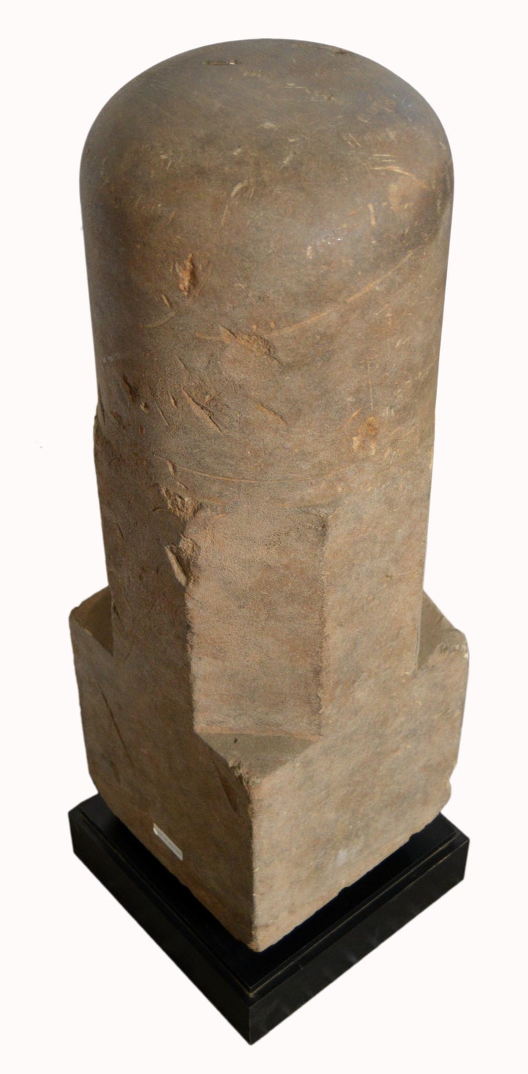 Stone Lingam Sculpture, Possibly Khmer, Angkor Period, 13th century at ...
