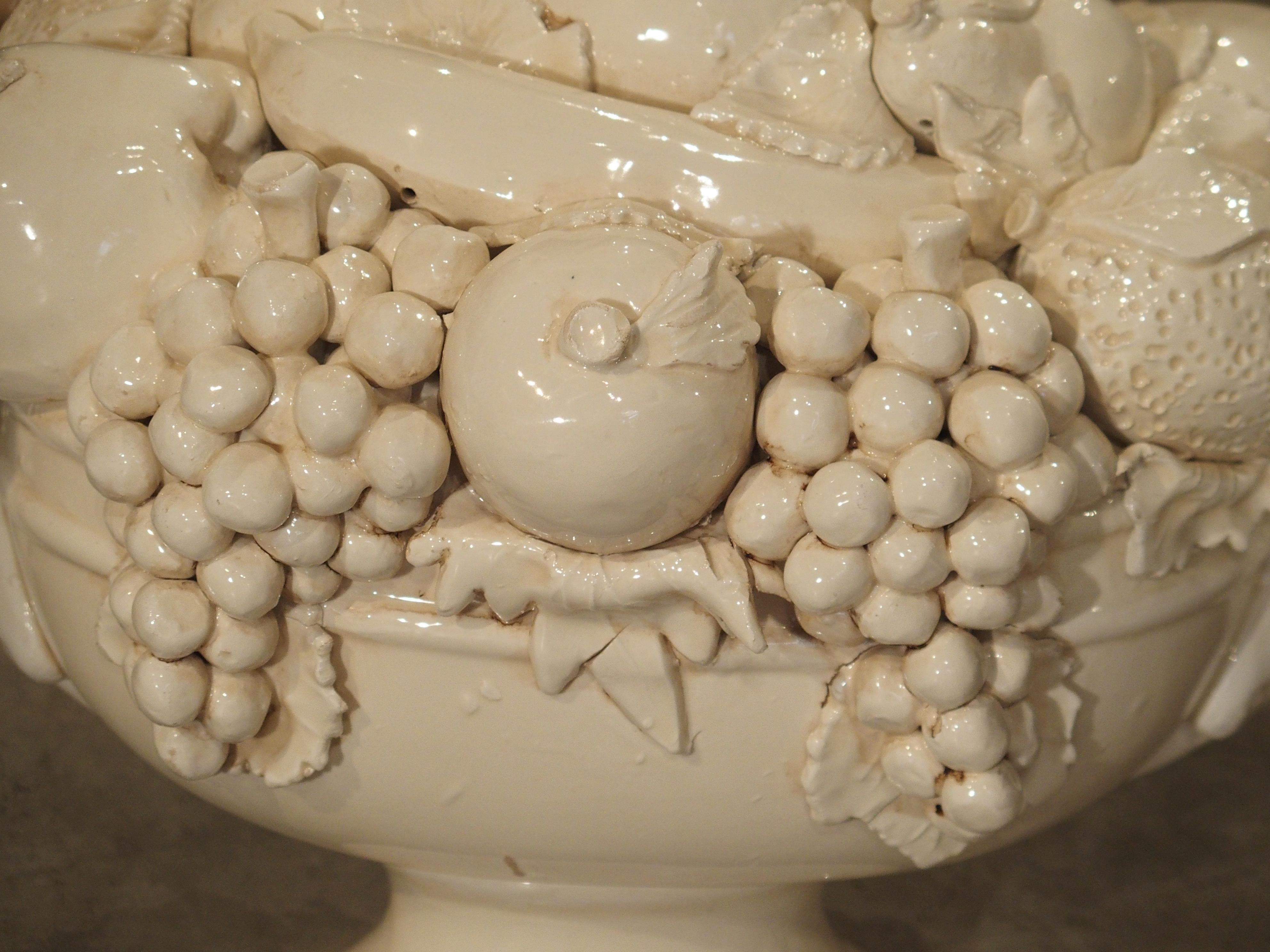 Pair of Decorative Italian Creamware Bowls at 1stDibs