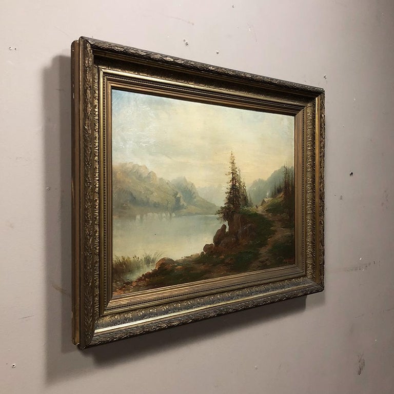 Pair of 19th Century Framed Oil Paintings on Canvas by Regnier at 1stDibs