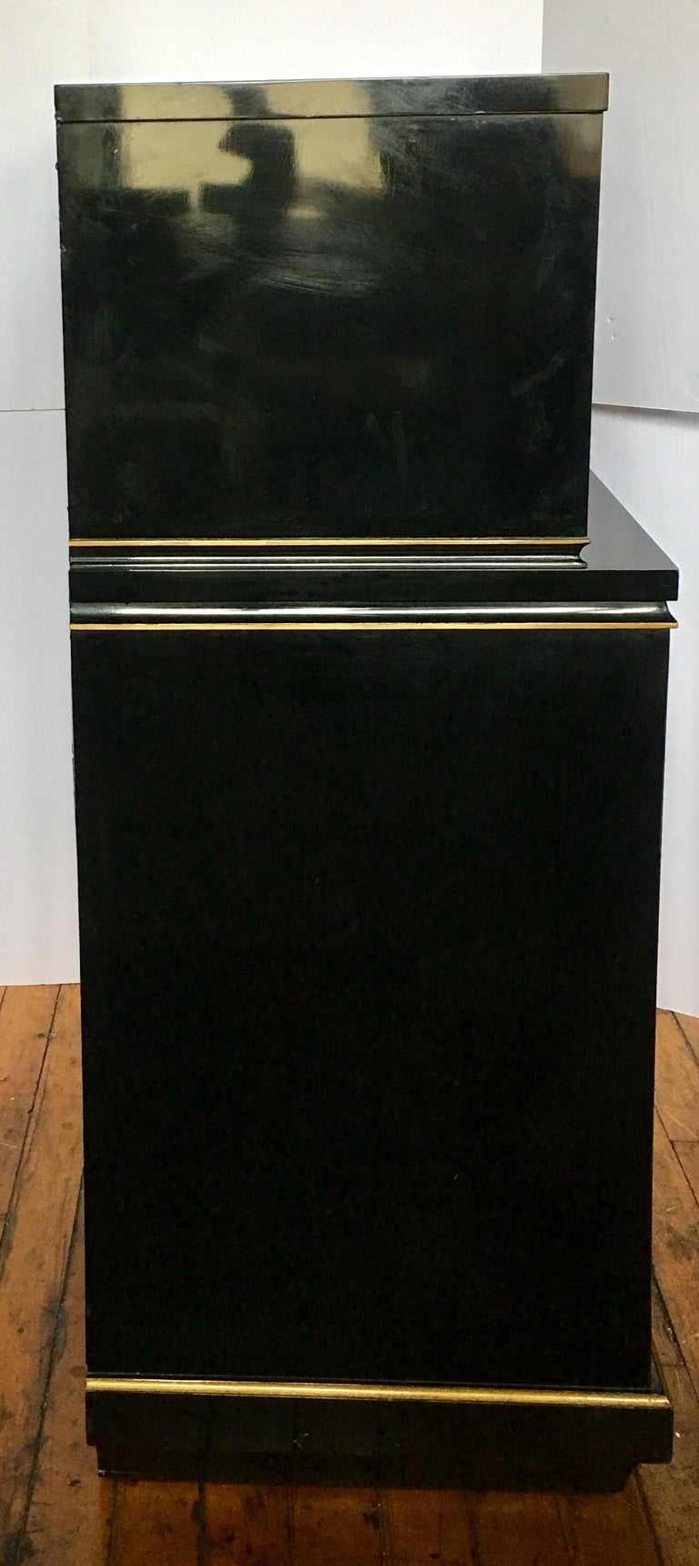 Art Deco Style Lacquer and Gilt Greek Key Dresser Chest at 1stDibs ...