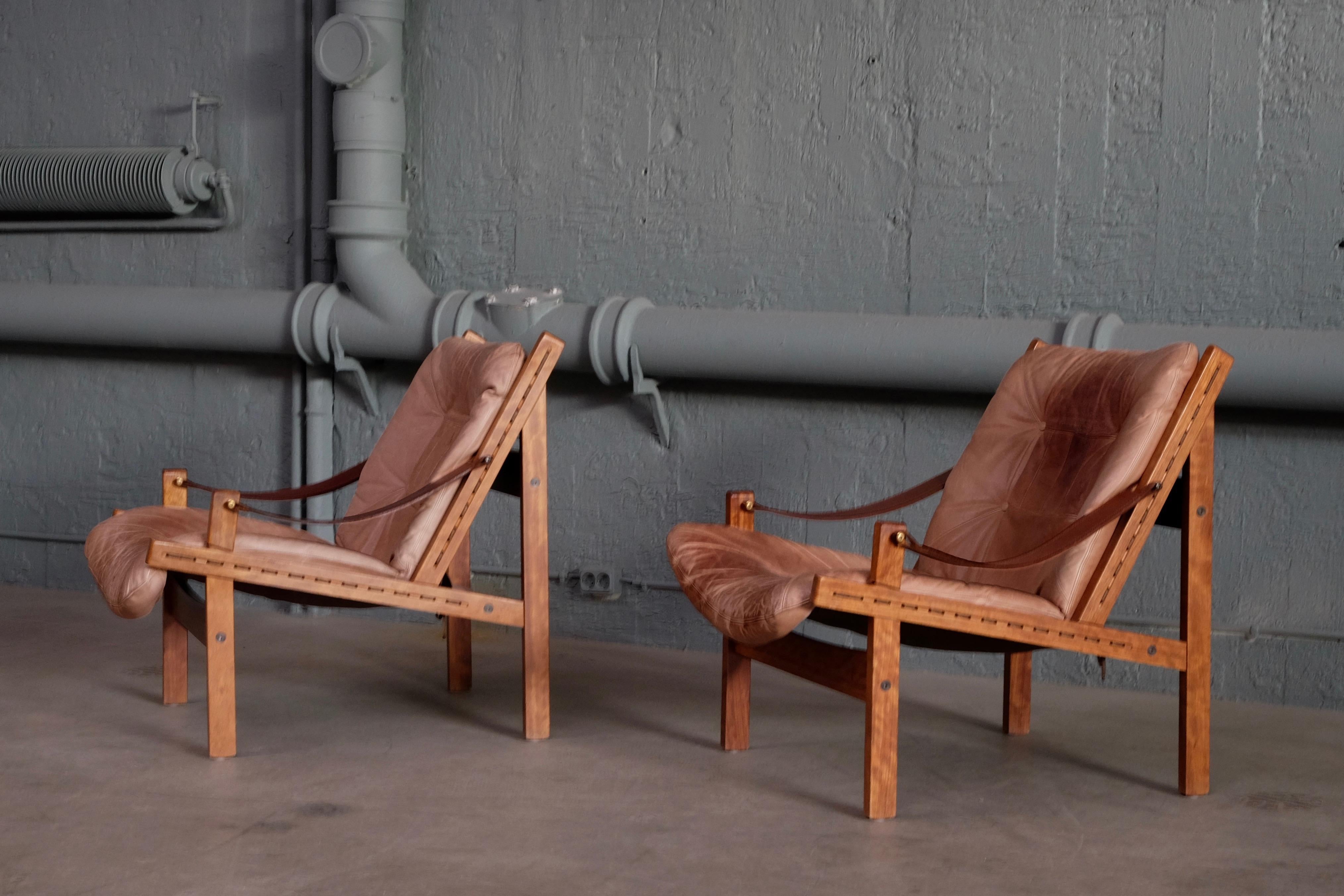 Pair of Hunter Easy Chairs by Torbjørn Afdal, 1960s For Sale at 1stDibs