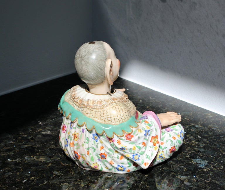 Antique Meissen Porcelain Articulated Nodder Nodding Head Pagoda Figure ...