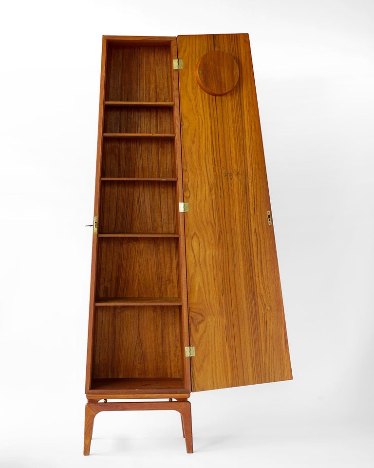 Danish Modern Storage Cabinet Grandfather Clock at 1stDibs
