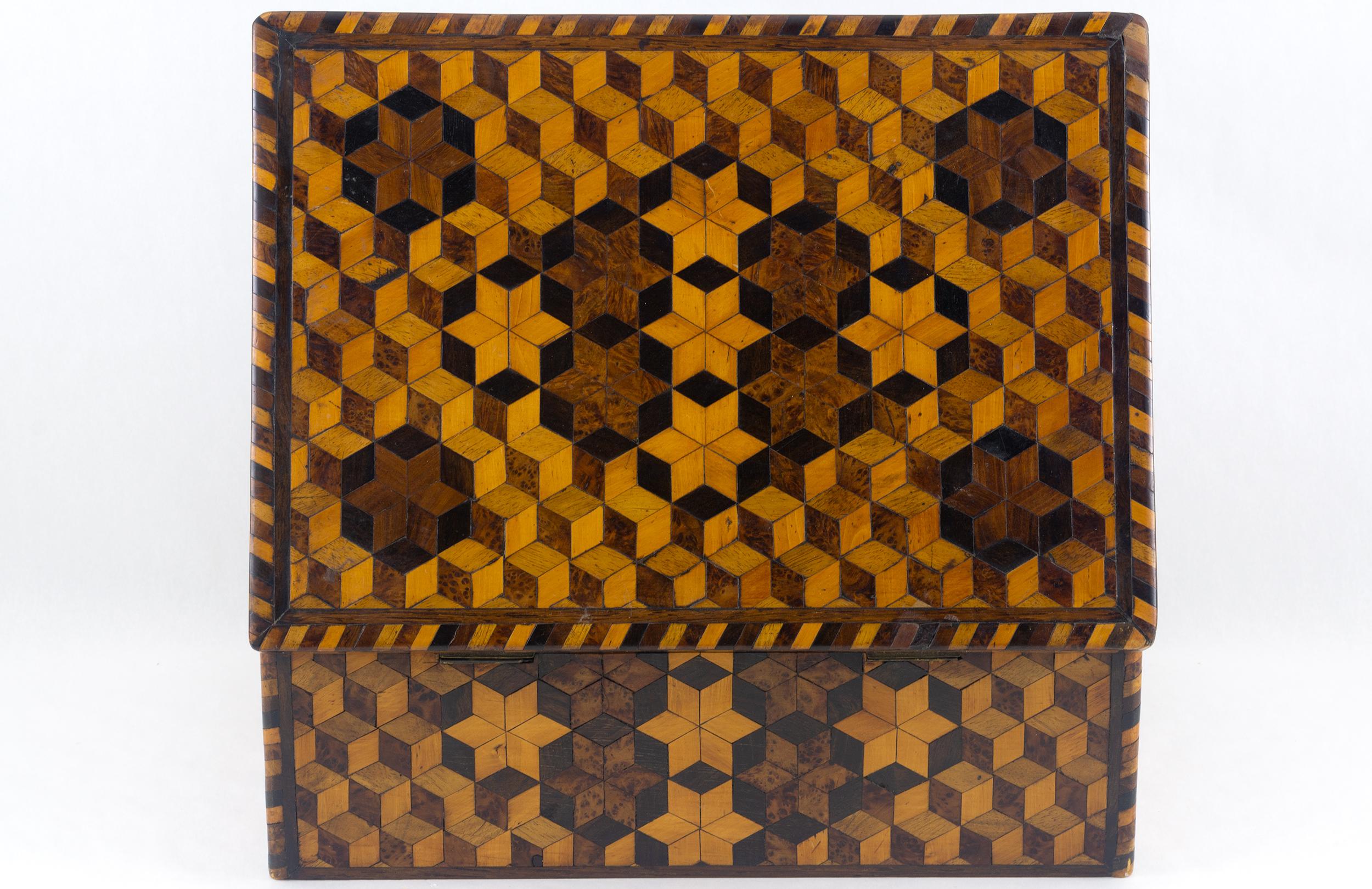 Marquetry Sewing Box at 1stDibs