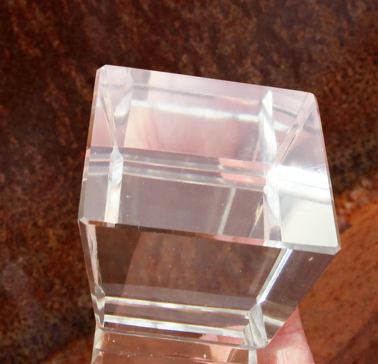 Clear Crystal Glass Obelisk at 1stDibs | obelisk for sale, obelisk ...
