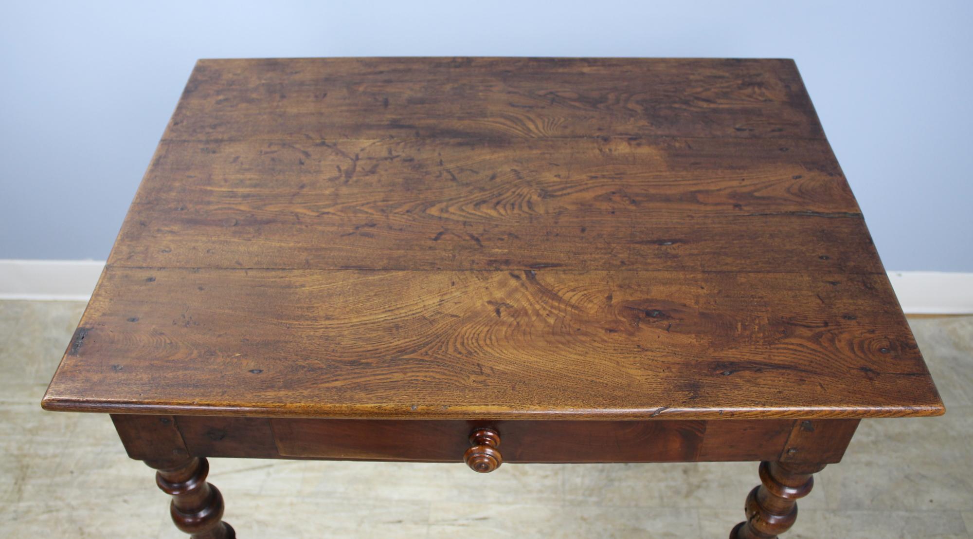 Antique Ash Side Table with Turned Legs For Sale at 1stDibs | vintage ...