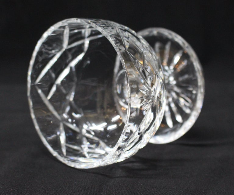 Set of Six Vintage Cut Glass Crystal Sundae Dishes For Sale at 1stDibs