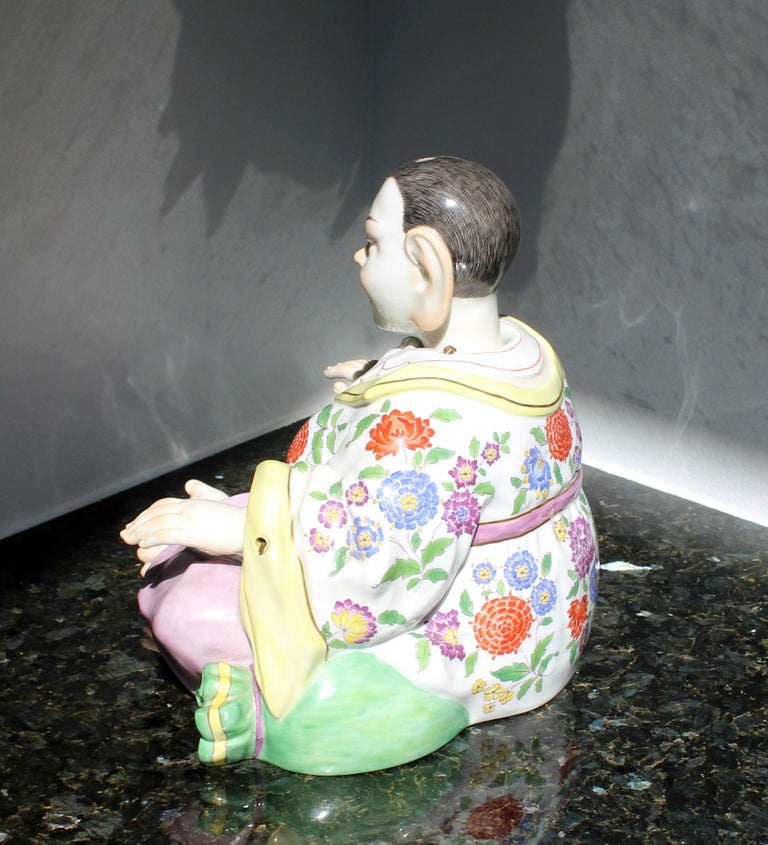 Antique Meissen Porcelain Articulated Nodder Nodding Head Pagoda Figure ...