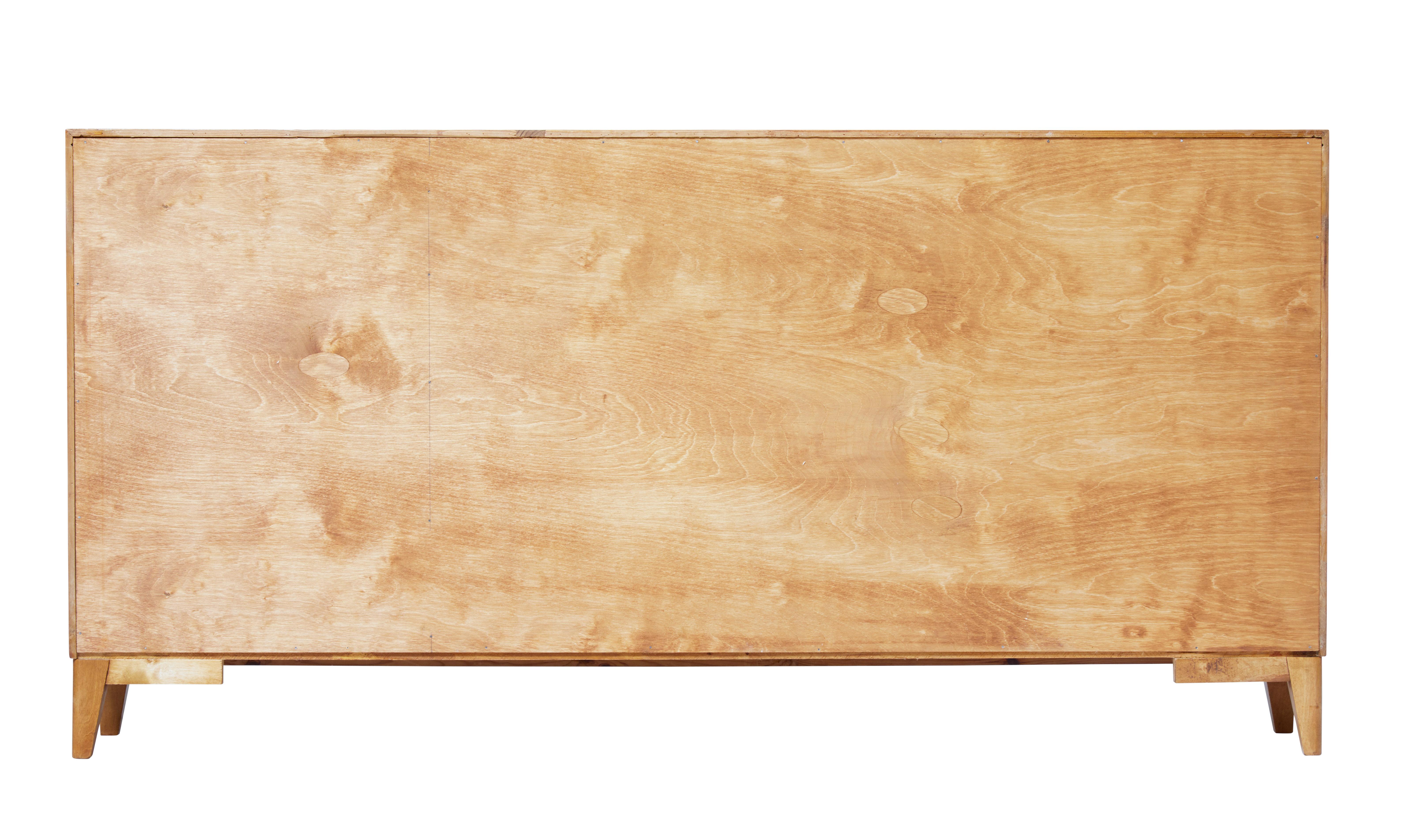 Mid-20th Century Scandinavian Open Birch Bookcase Unit at 1stDibs