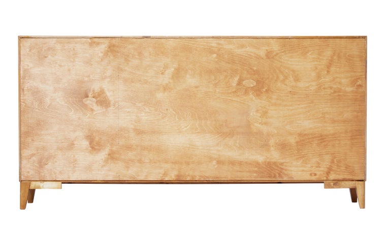 Mid-20th Century Scandinavian Open Birch Bookcase Unit For Sale at 1stdibs