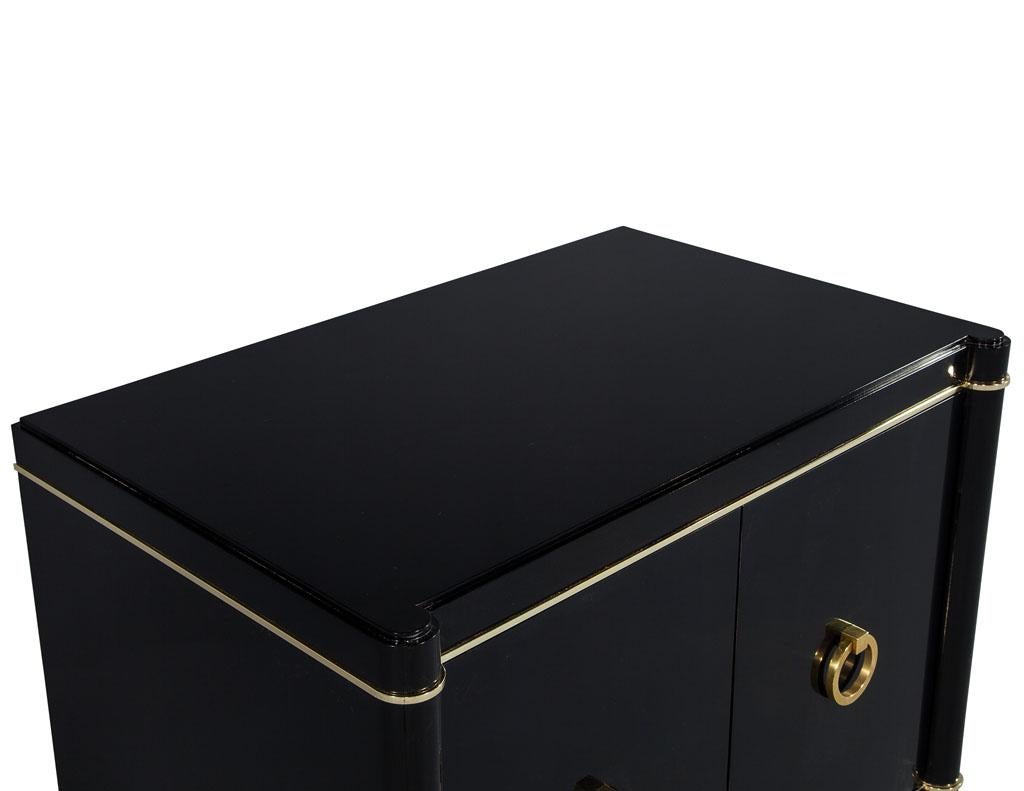 Carrocel Custom Art Deco Style Two-Door Nightstand Chest at 1stDibs