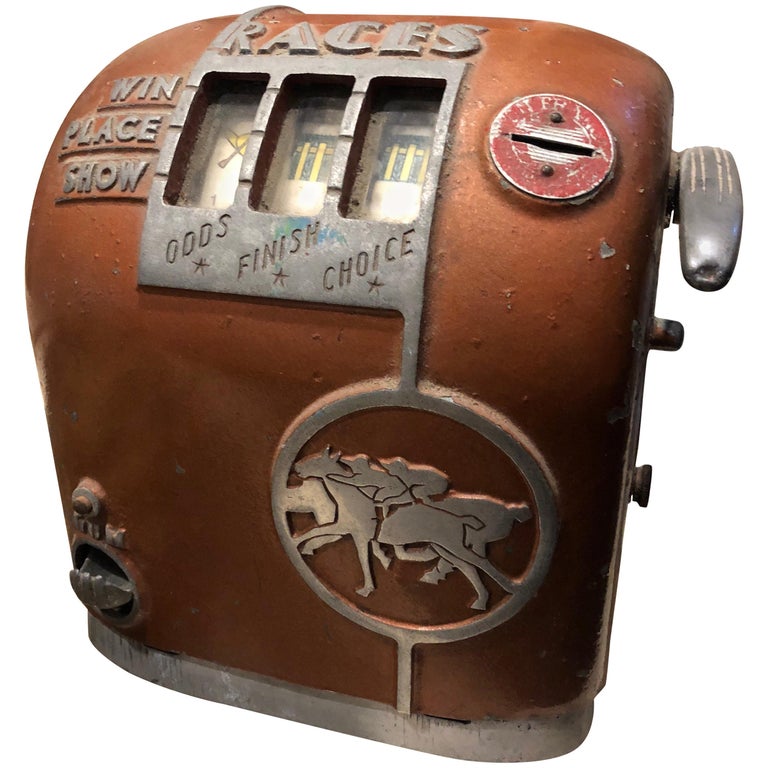 Vintage Horse Races Slot Machine at 1stDibs
