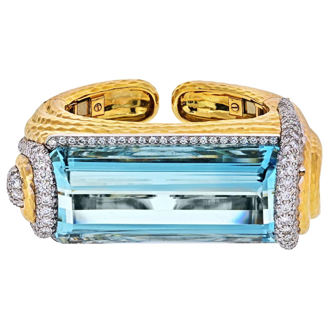 David Webb Diamond Gold Bracelet at 1stDibs