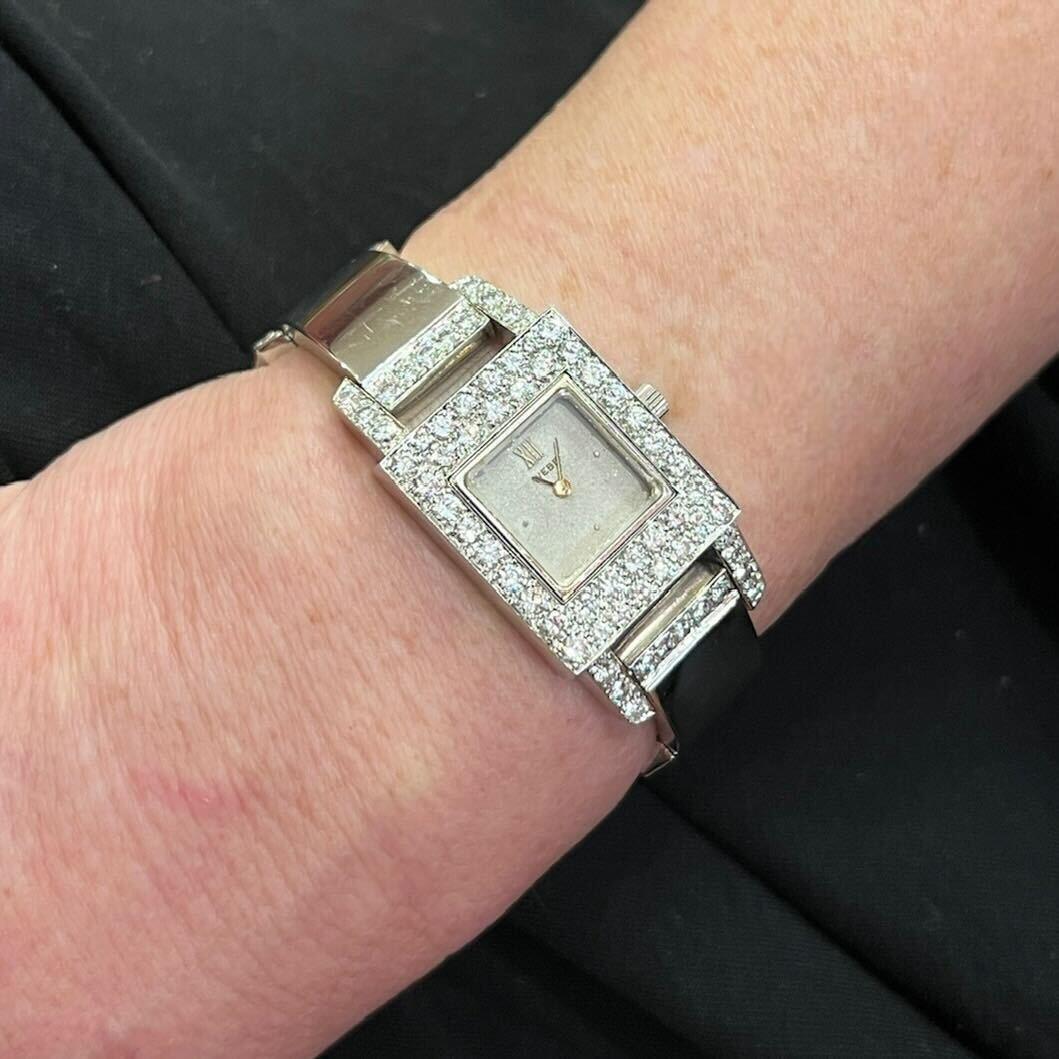 David Webb Platinum and Diamond Watch For Sale at 1stDibs