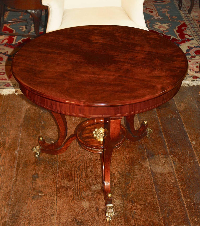 German Biedermeier Center Table For Sale at 1stdibs