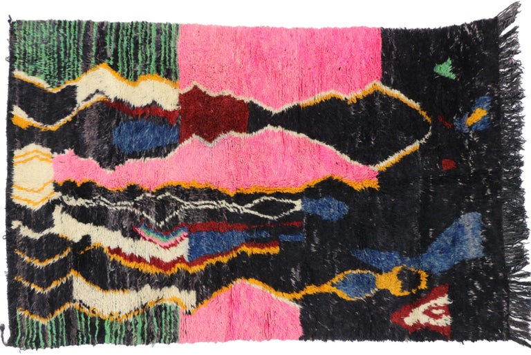 Contemporary Abstract Moroccan Rug with Post-Modern Memphis Style at ...