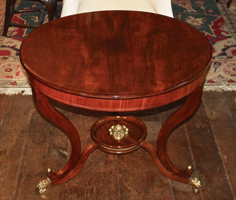 German Biedermeier Center Table For Sale at 1stdibs