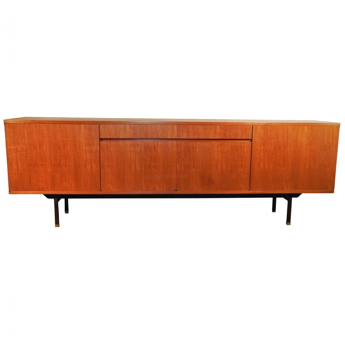 Large 1960, Mahogany Veneer Sideboard For Sale at 1stDibs