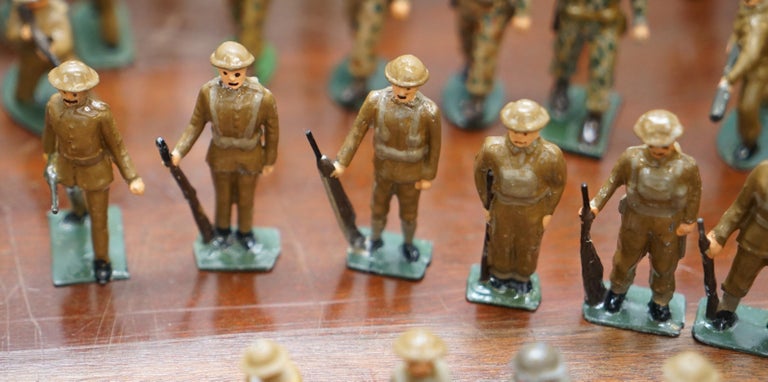 Rare Set of World War I Antique Toys Military Soldiers 87 Mixed Pieces ...