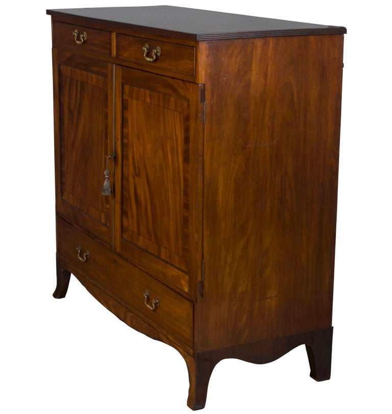 Victorian Period Converted Dresser TV Cabinet Cupboard For Sale at 1stDibs