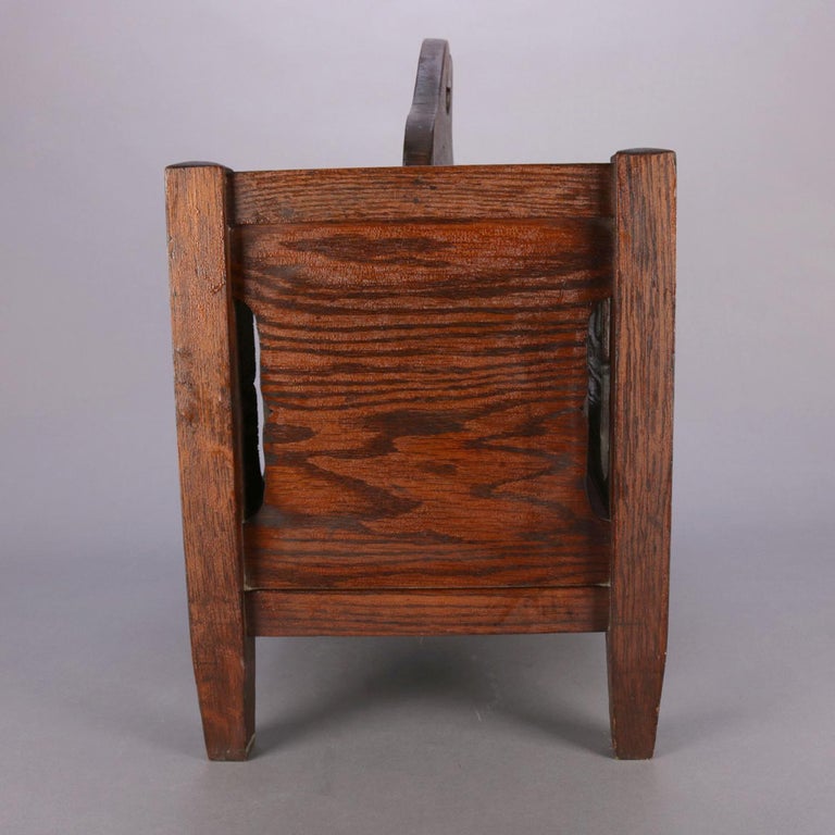 Arts and Crafts Stickley School Mission Oak Divided and Cutout Magazine ...
