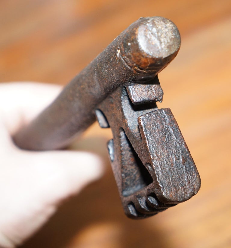 Very Rare Huge 17th Century Iron Gothic Castle Key Decorators Heaven ...