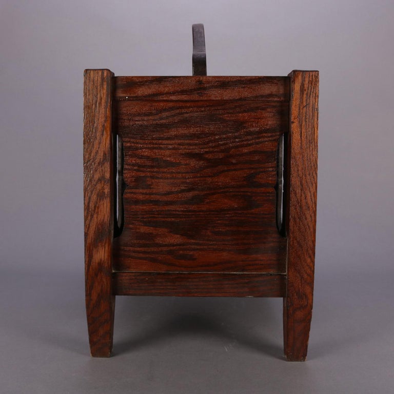 Arts and Crafts Stickley School Mission Oak Divided and Cutout Magazine ...