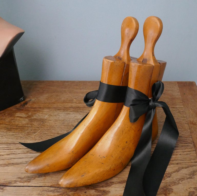 19th Century French Ladies Ankle Boot Stretchers in Beech For Sale at ...