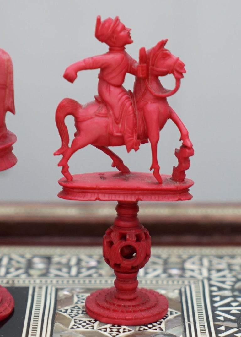 Rare 19th Century Hand-Carved Chinese Puzzle Ball Chess Set Exquisite ...