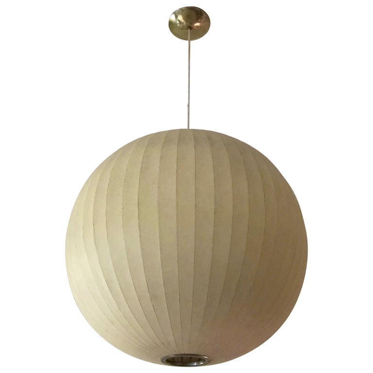 Large George Nelson Bubble Sphere Pendant Light at 1stDibs