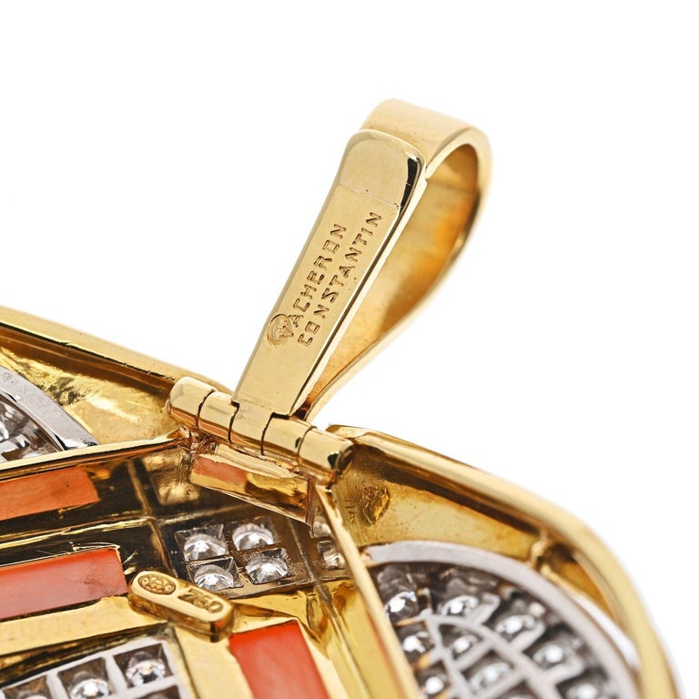 David Webb 18K Yellow Gold Diamond And Ruby White Enamel Goat Brooch ...