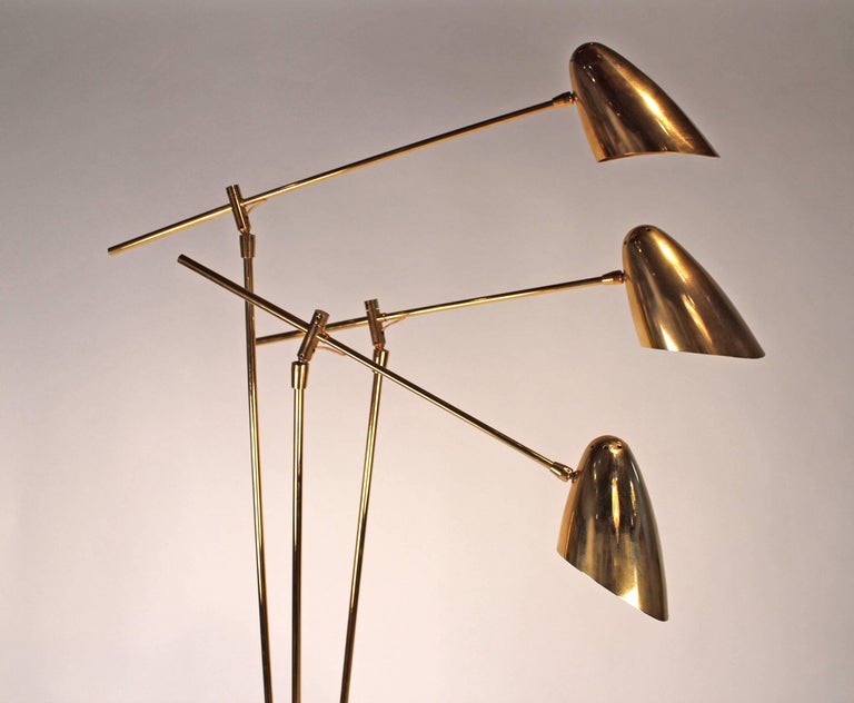 David Weeks Model '303' Articulated Brass Floor Lamp at 1stDibs | david ...