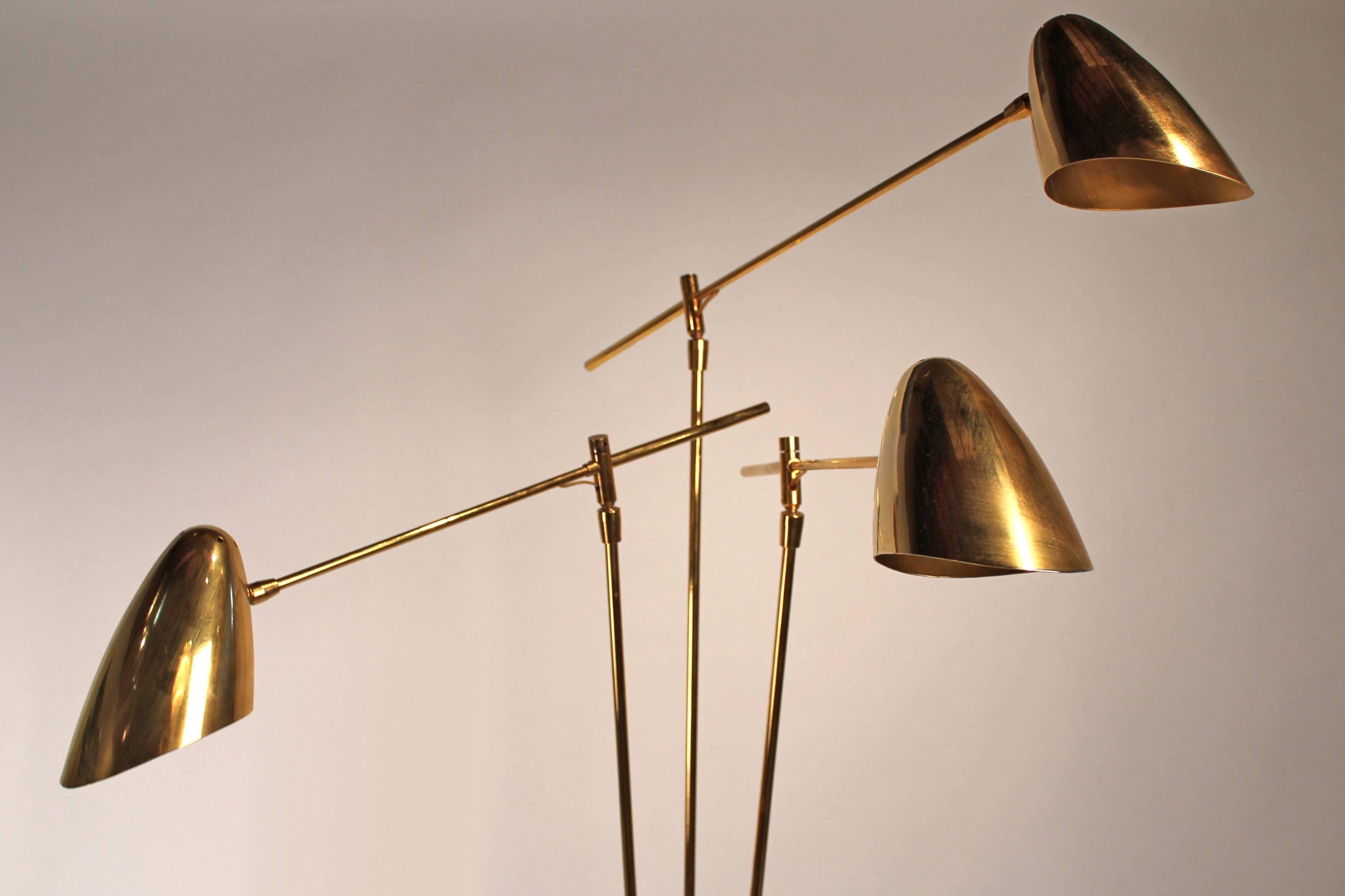 David Weeks Model '303' Articulated Brass Floor Lamp at 1stDibs | david ...