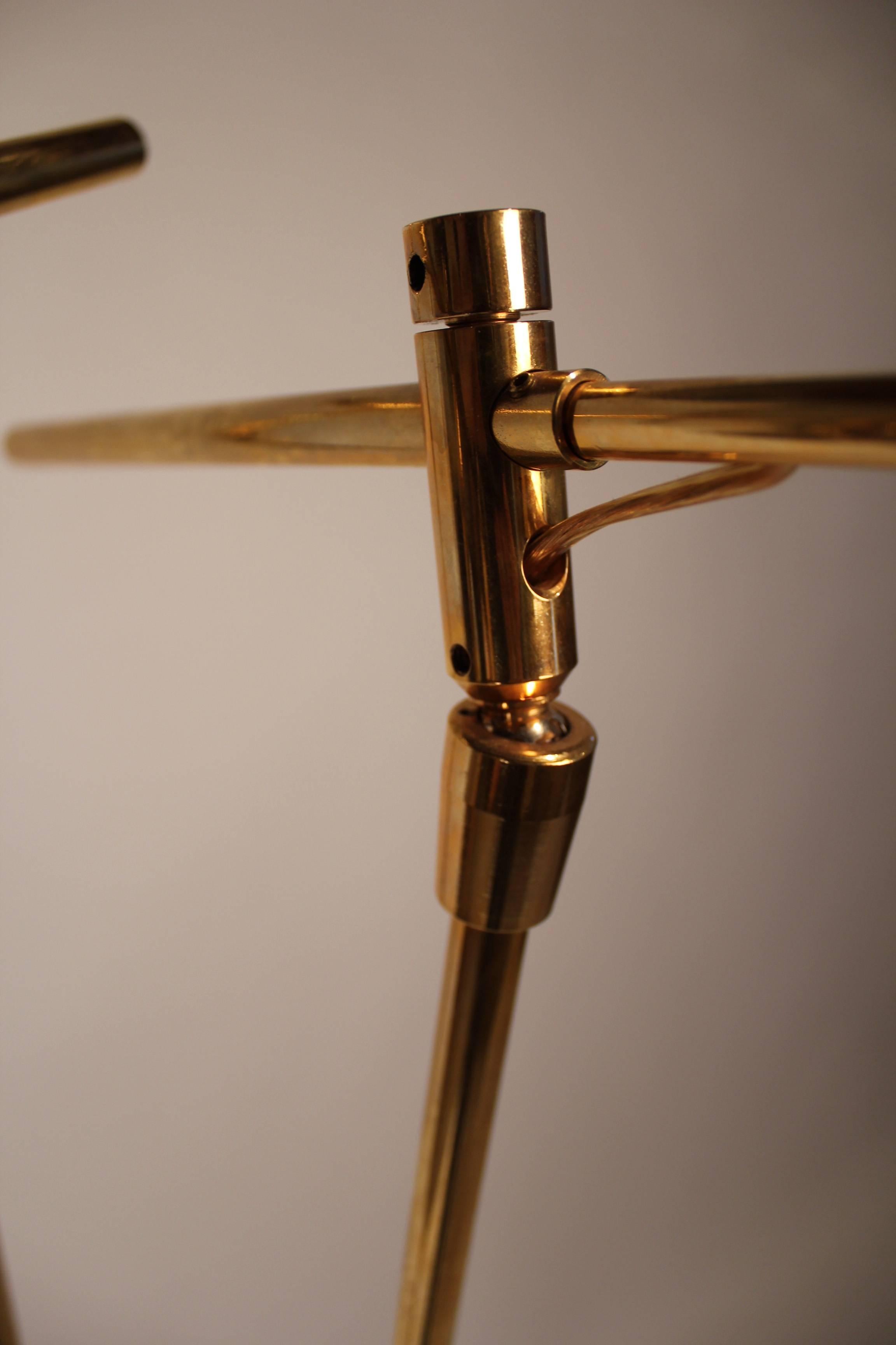 David Weeks Model '303' Articulated Brass Floor Lamp at 1stDibs | david ...