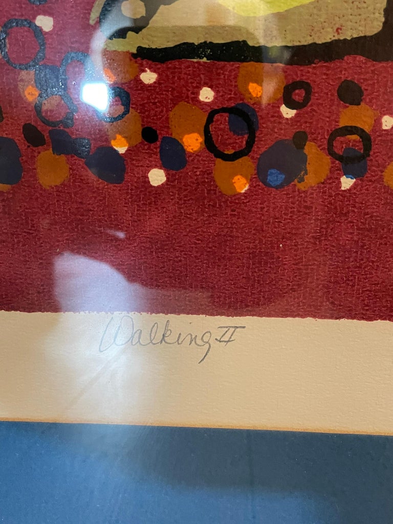 David Weidman Signed and Numbered ED of 250 Silkscreen Walking at 1stDibs