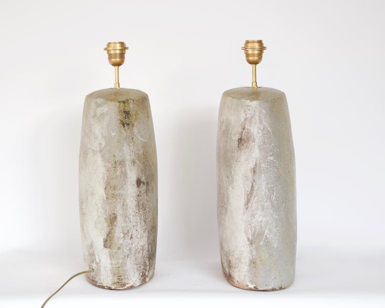 David Whitehead French Ceramic Contemporary Table Lamps La Borne For ...