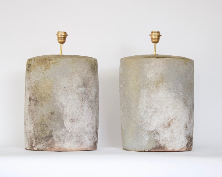 David Whitehead French Ceramic Contemporary Table Lamps La Borne For ...