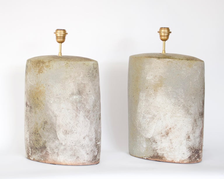 David Whitehead French Ceramic Contemporary Table Lamps La Borne For ...