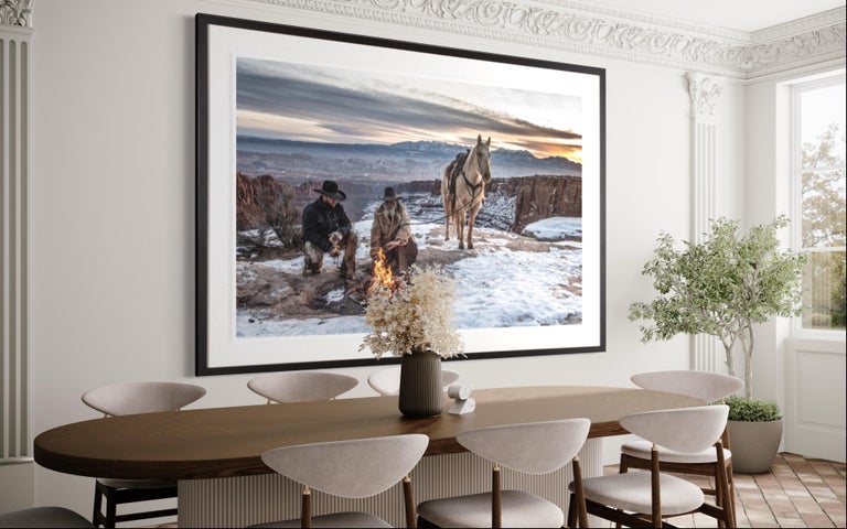 David Yarrow - Blazing Saddles / Framed Color Western Cowboy Photograph ...