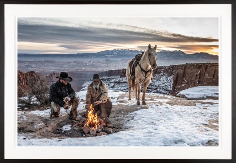 David Yarrow - Blazing Saddles / Framed Color Western Cowboy Photograph ...