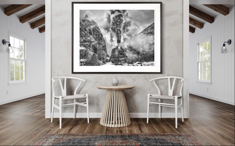 David Yarrow - David Yarrow Photograph "Vantage Point" of Train in the ...