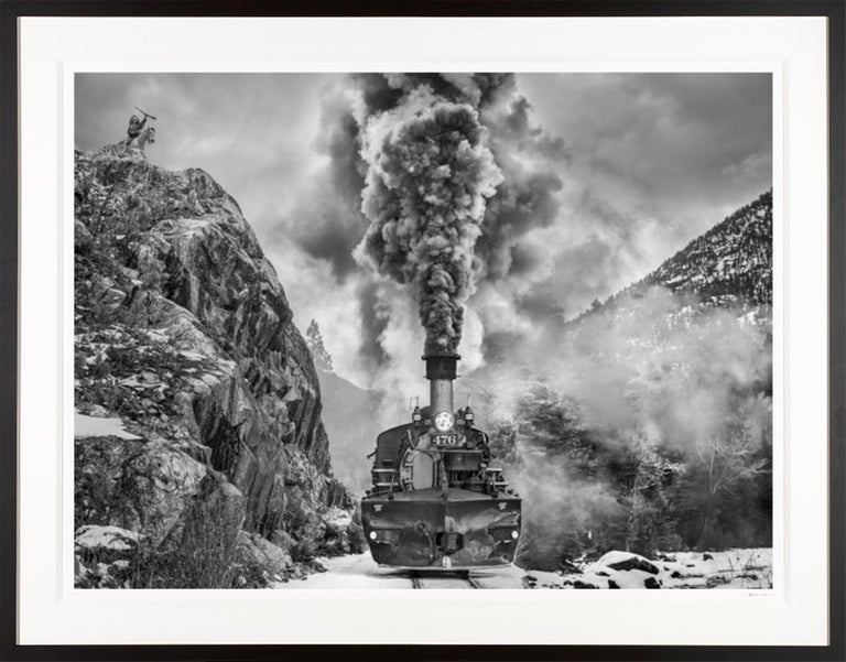 David Yarrow - David Yarrow Photograph "Vantage Point" of Train in the ...