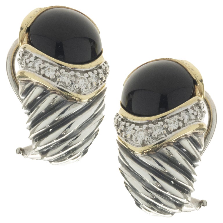 David Yurman Black Onyx Earrings